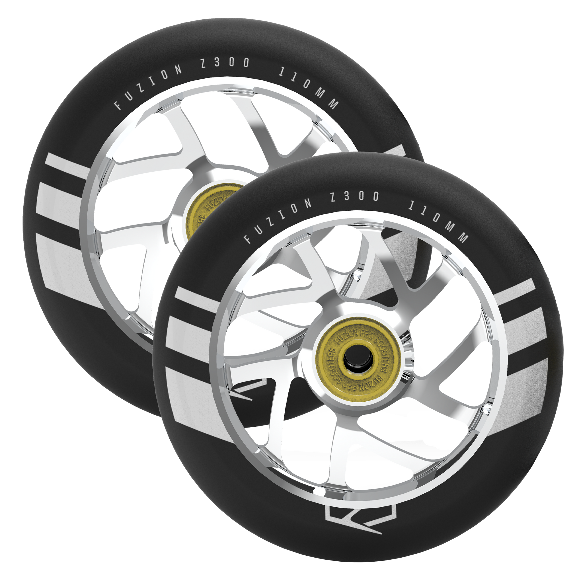 Fuzion Flight Wheels 110mm | Chrome